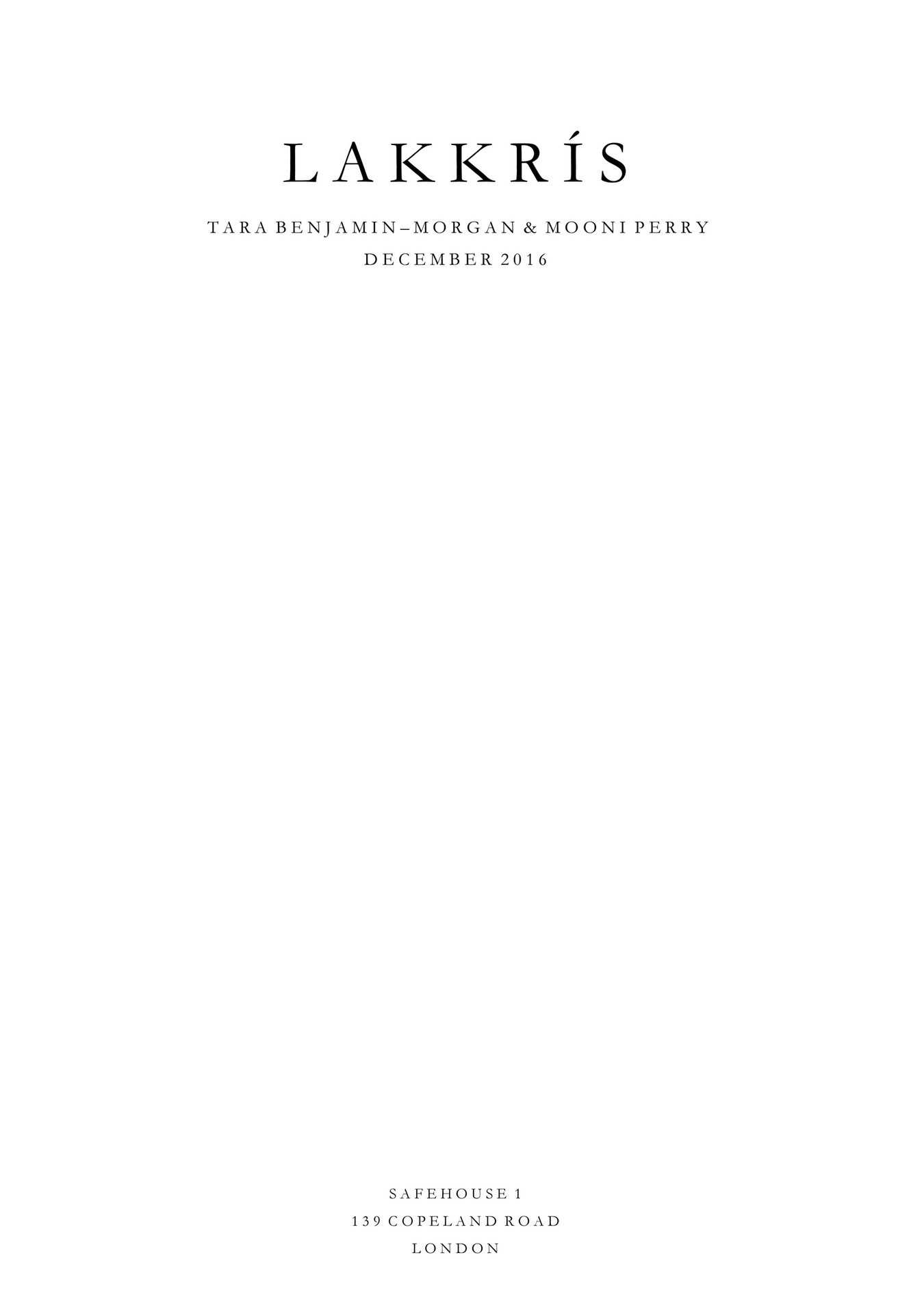 My publications - Lakkris_ListofWorks - Page 1 - Created with Publitas.com