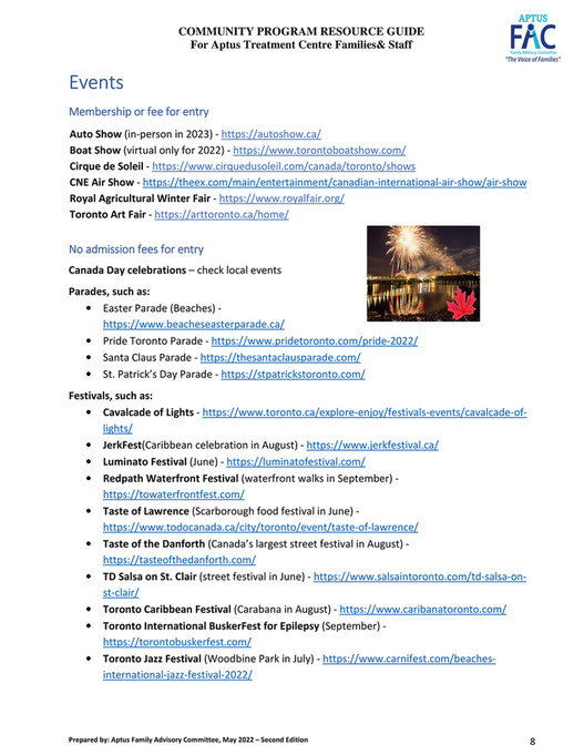 Aptus Treatment Centre - Community Home Activity Resource Guide - 2nd ...