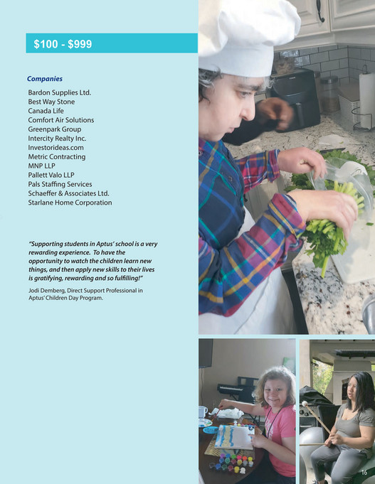 Aptus Treatment Centre - 2021-2022 Aptus Annual Report - Page 18-19 ...