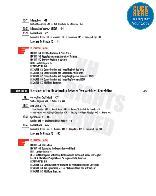 Kendall Hunt Publishing - Comprehending Behavioral Statistics Exclusive ...