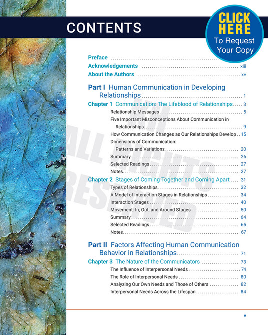 Kendall Hunt Publishing - Interpersonal Communication and Human ...
