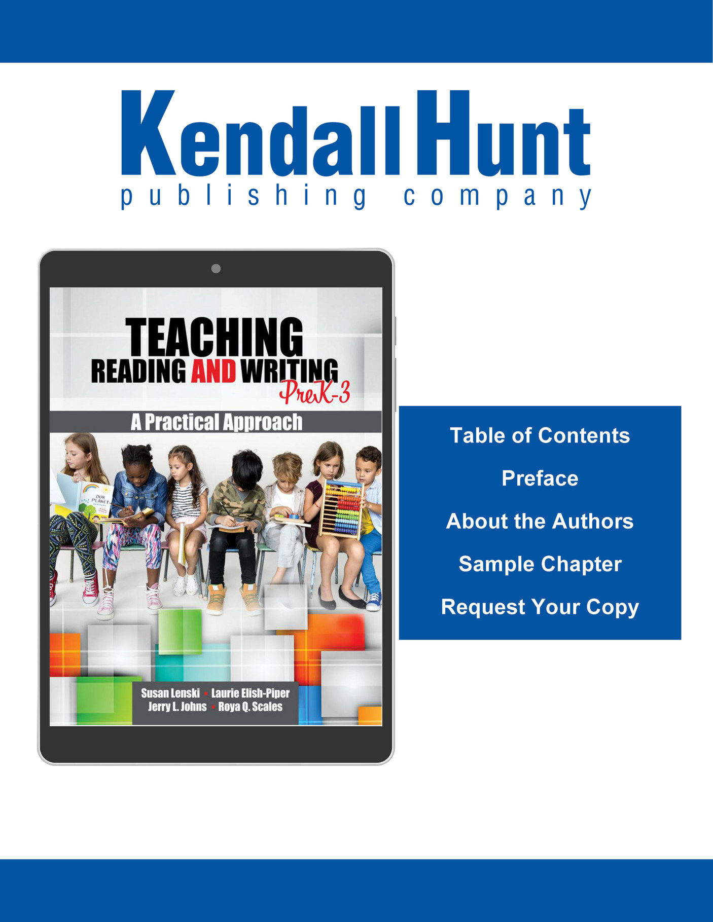 Kendall Hunt Publishing - Teaching Reading and Writing PreK-3: A ... Kendall Hunt Publishing - Teaching Reading and Writing PreK-3: A ...