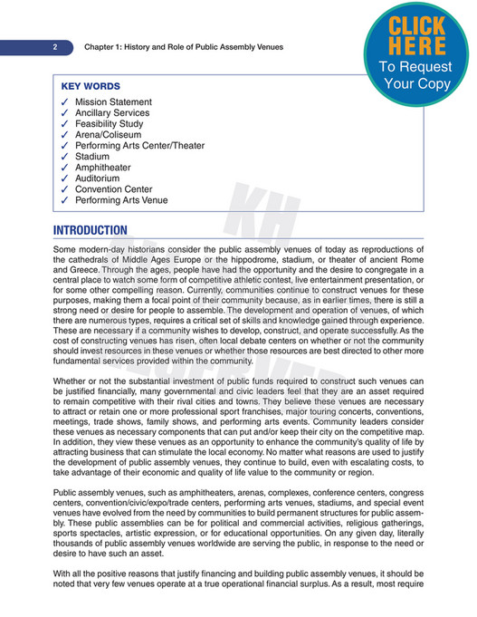 Kendall Hunt Publishing - Public Assembly Venue Management: Sports, Entertainment, Meeting, and ...