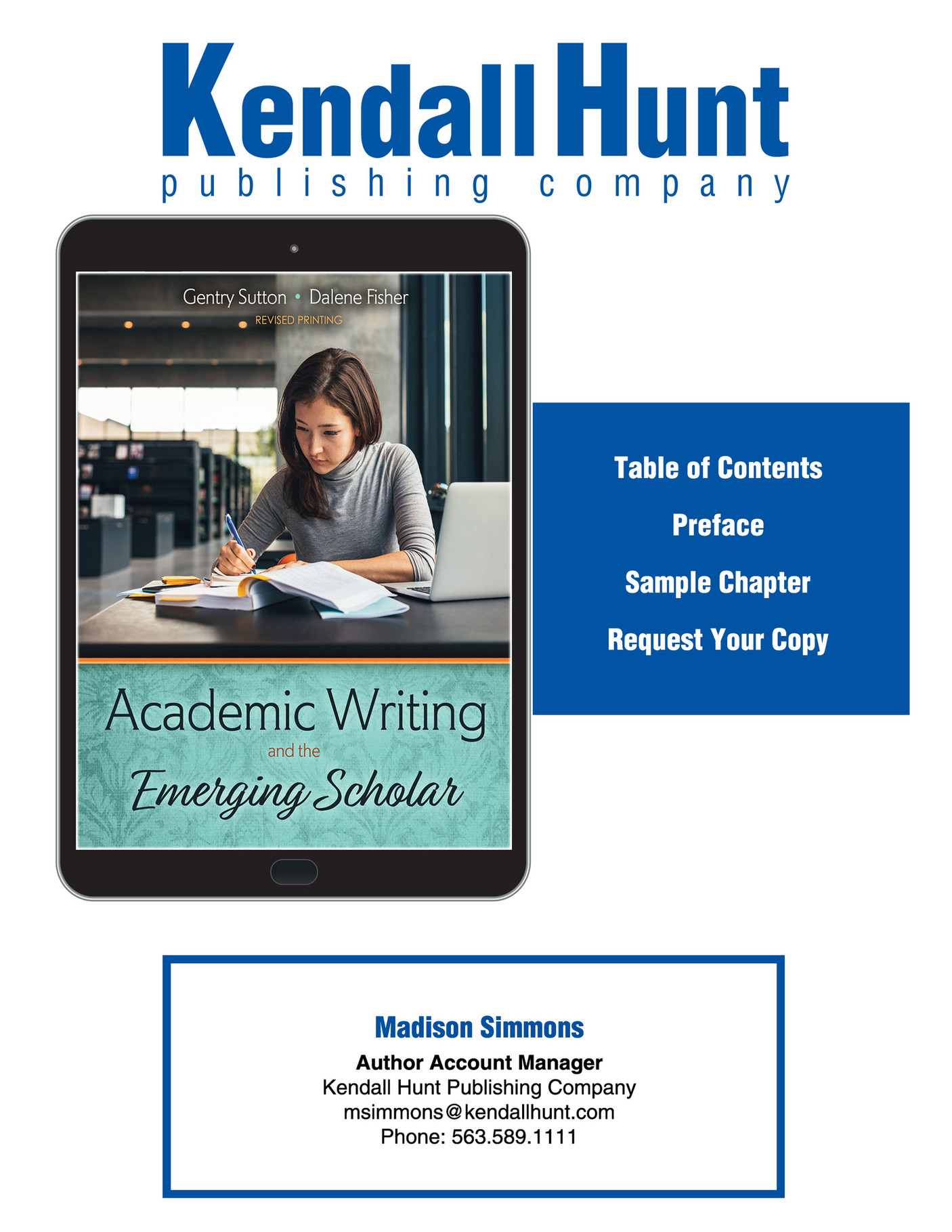 Kendall Hunt Publishing - Academic Writing and the Emerging Scholar ...