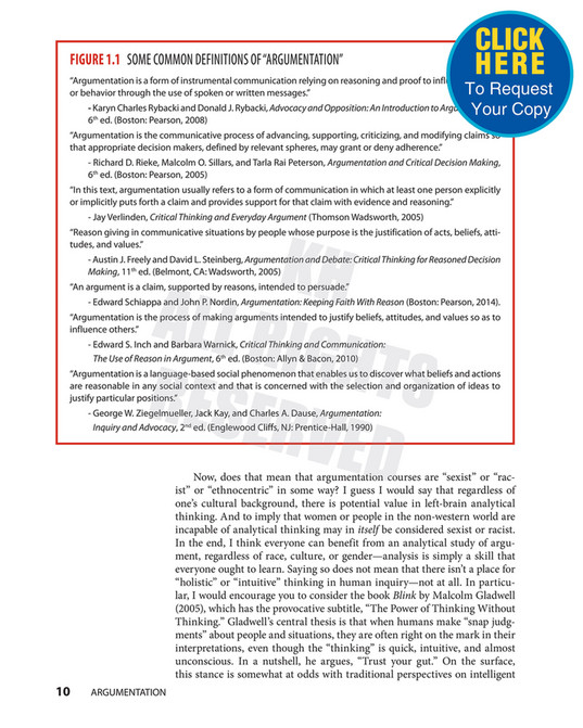 Kendall Hunt Publishing - Argumentation: Critical Thinking in Action ...