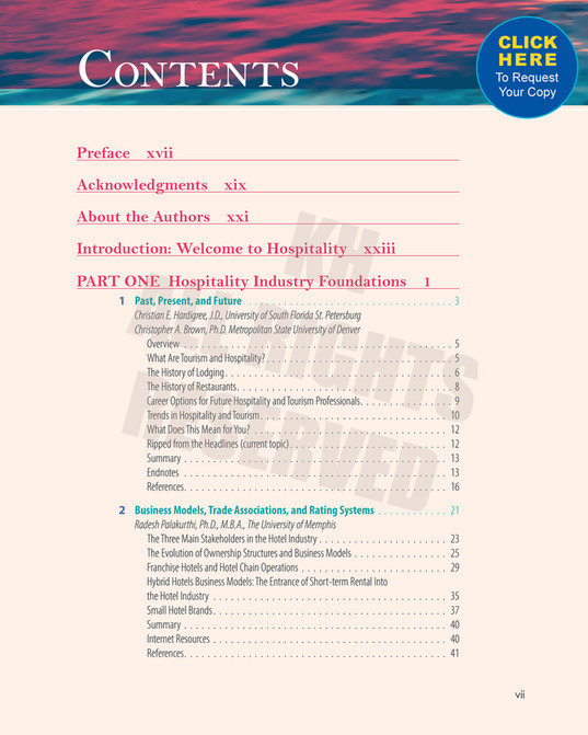 Kendall Hunt Publishing - Hospitality: An Introduction Exclusive Access - Page 6-7 - Created ...