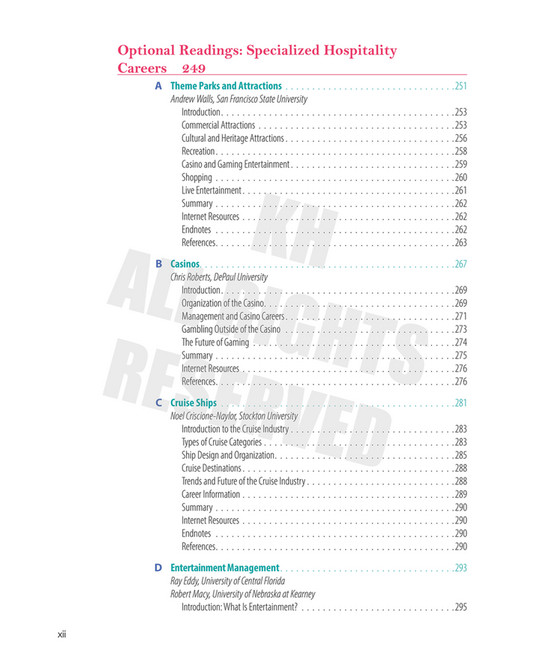 Kendall Hunt Publishing - Hospitality: An Introduction Exclusive Access - Page 12-13 - Created ...