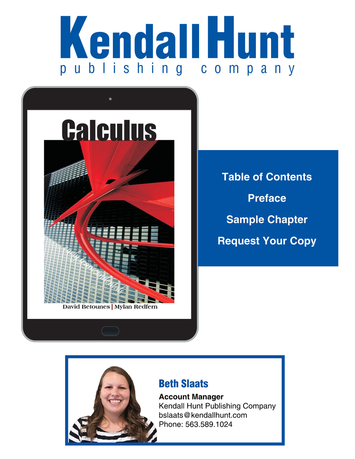 Kendall Hunt Publishing - Calculus - Page 1 - Created with Publitas.com