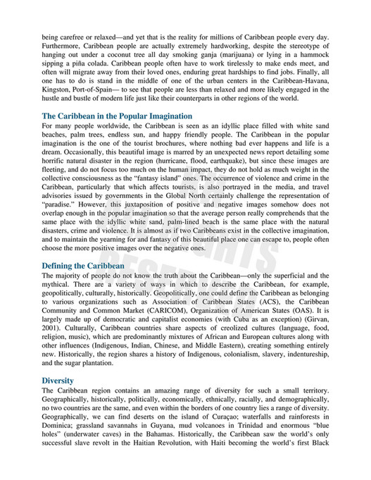 Kendall Hunt Publishing - Introduction to the Caribbean: Diversity, Challenges, Resiliency ...