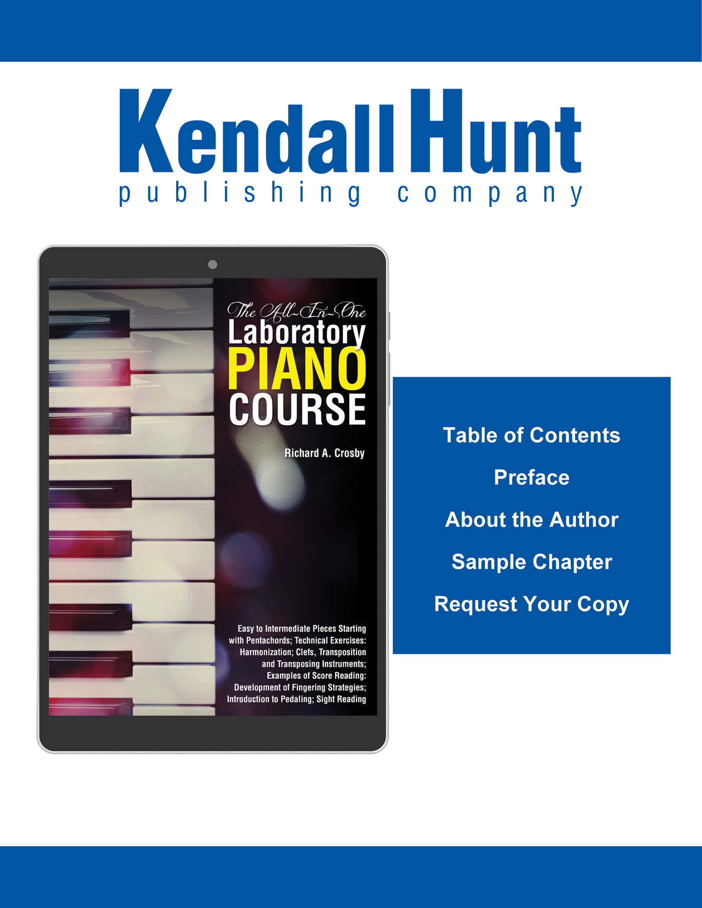 Kendall Hunt Publishing - The All-In-One Laboratory Piano Course Exclusive Access - Page 1 ...