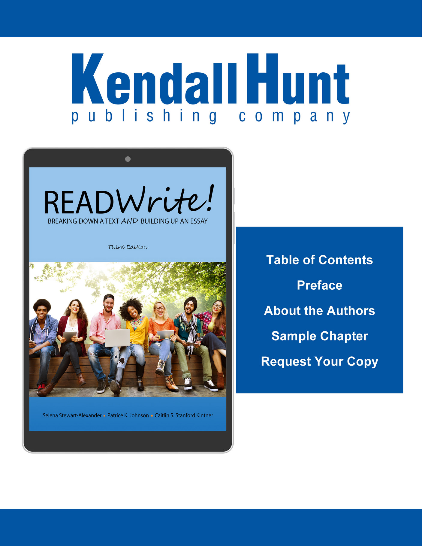 Kendall Hunt Publishing - Read Write! Breaking Down a Text and Building ...