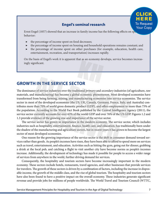Kendall Hunt Publishing - Service Management Principles for Hospitality ...