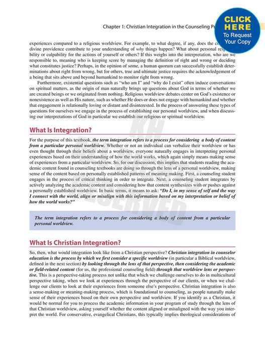 Kendall Hunt Publishing - Christian Integration in Counselor Education ...