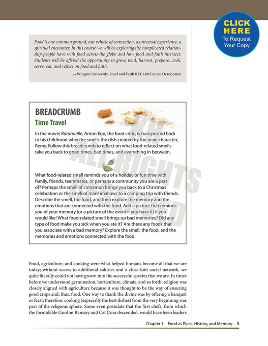 Kendall Hunt Publishing - Food & Faith: From Dirt to Dessert Exclusive ...