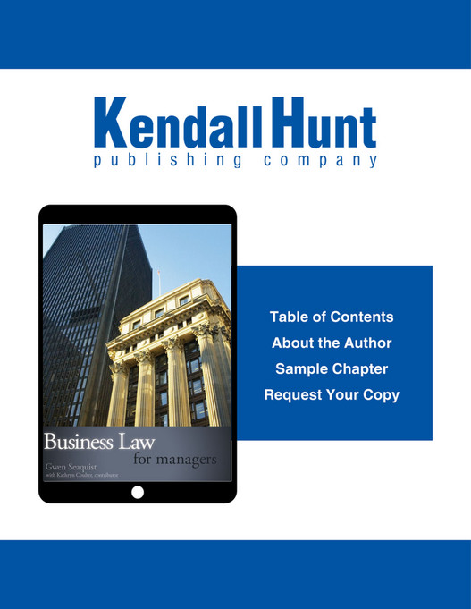 Kendall Hunt Publishing - Business Law for Managers Exclusive Access - Page 1 - Created with ...