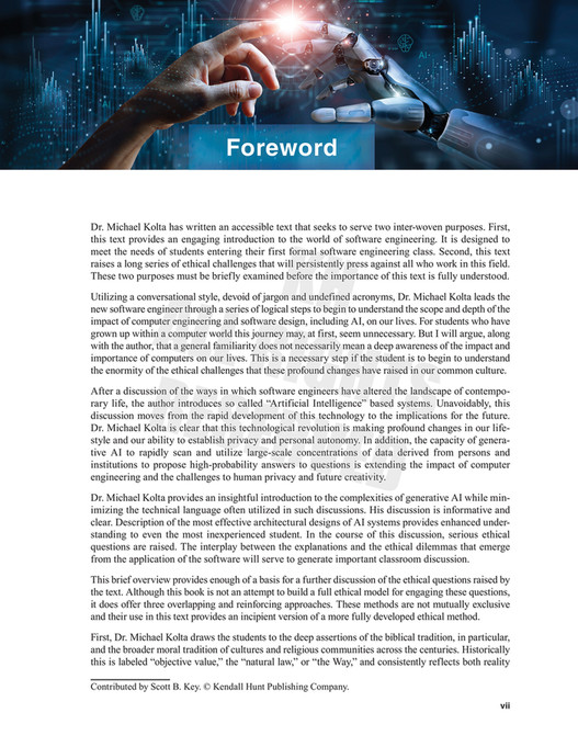 Kendall Hunt Publishing - Christian Ethics in Computers, Software, and ...