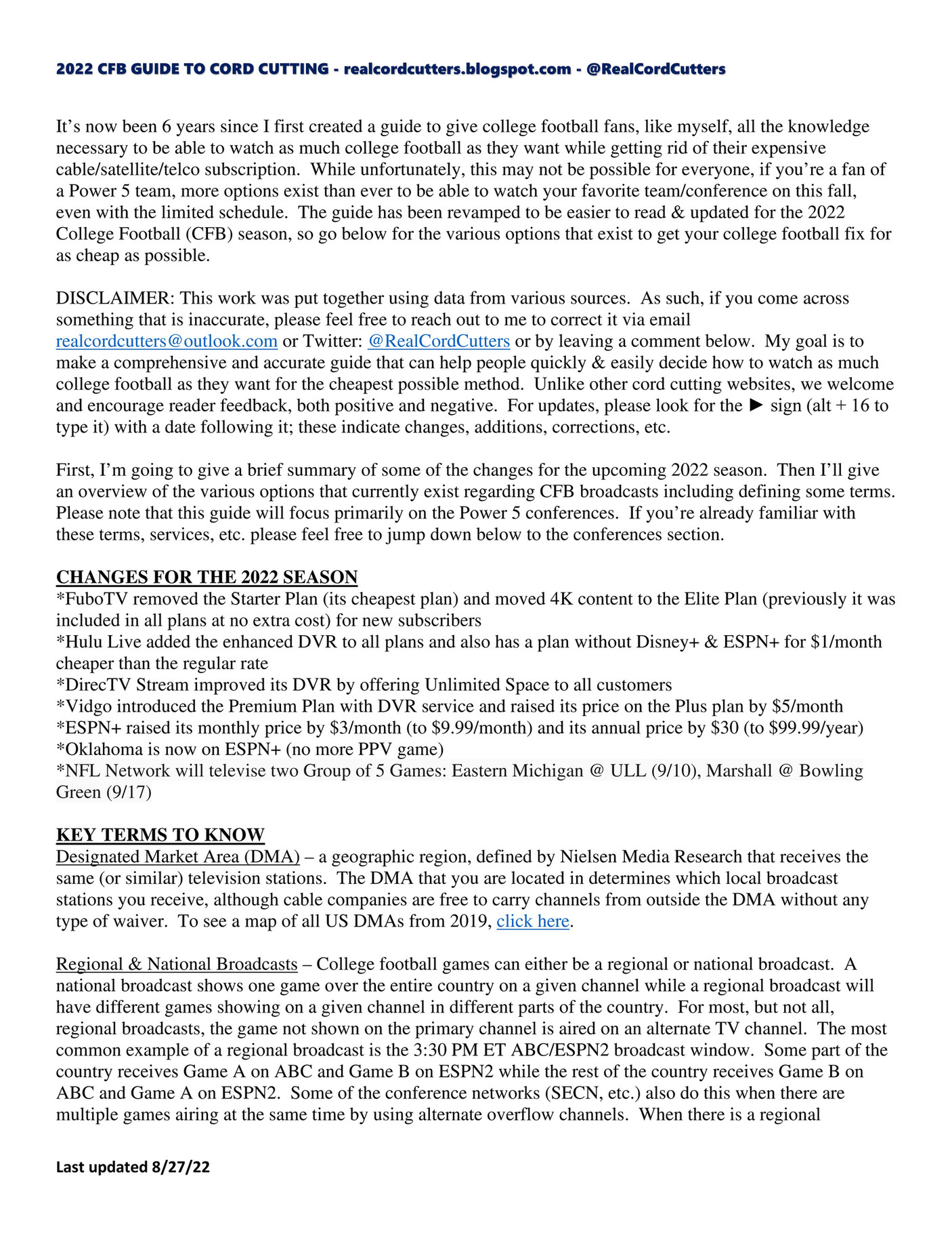 My publications - 2022 CFB Guide to Cord Cutting (current) - Page 1 ...