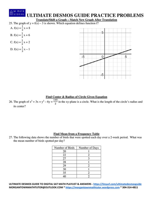 My publications - Ultimate Desmos Guide Practice Problems - Page 7 - Created with Publitas.com
