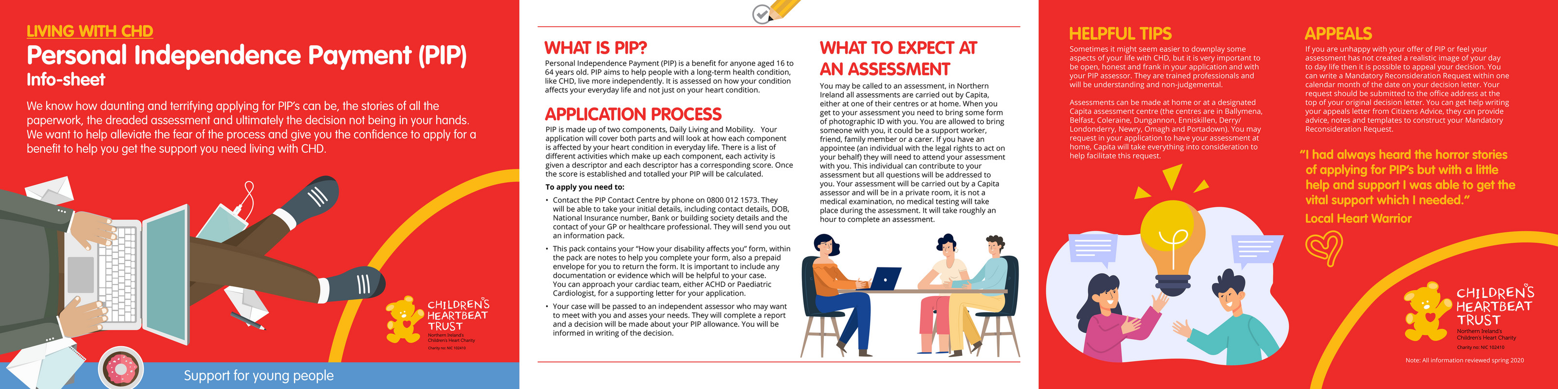 Children's Heartbeat Trust - PIP Infographic - Full - Page 1 - Created ...