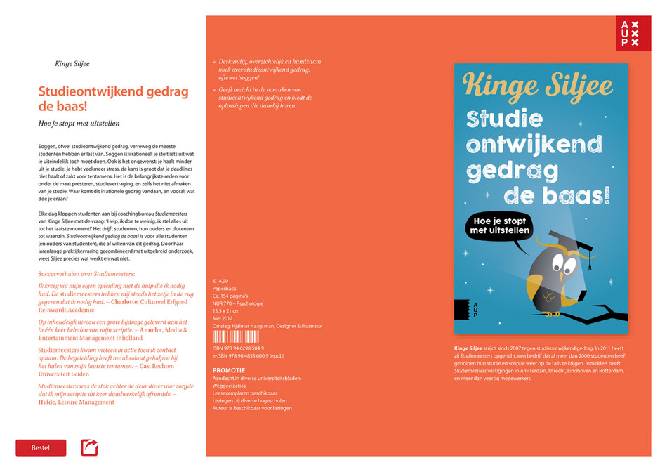 Studieontwijkend gedrag de baas! Hoe je stopt met uitstellen. Kinge ...