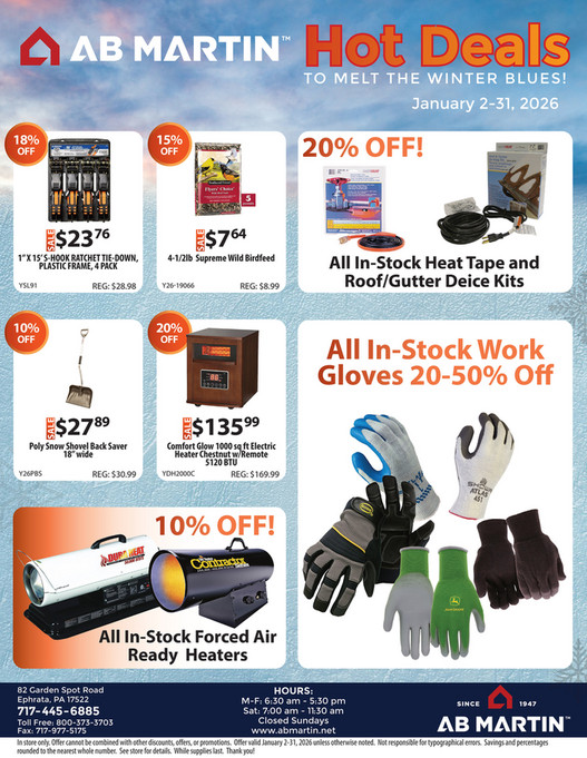 A.B. Martin Roofing Supply - AB Martin January Sale 2026 - Page 1 ...