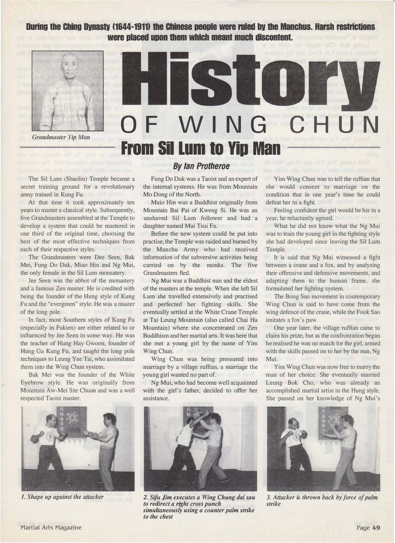 My publications - History of Wing Chun - Sil Lum to Yip Man - Page 1 ...