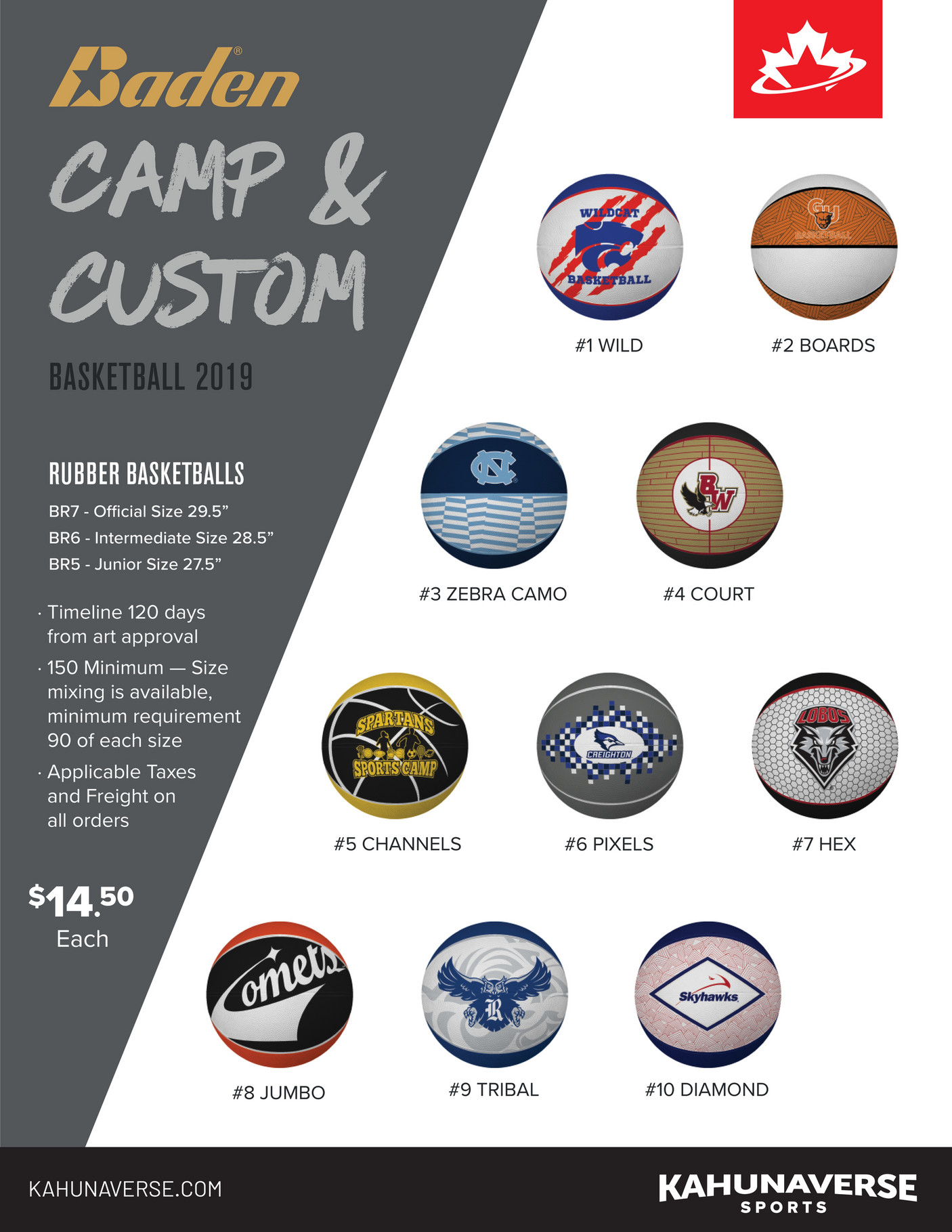 Baden Custom Logo Basketballs - Page 1