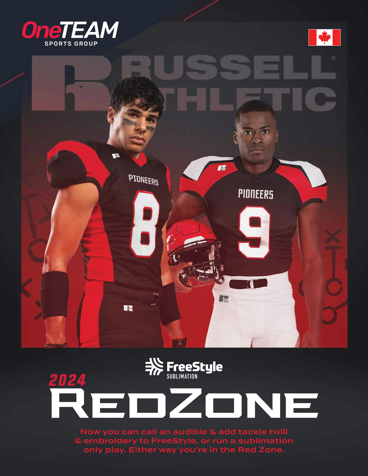 ONETeam Sports Group - 2024 OTS-Russell Red Zone Football Uniform ...