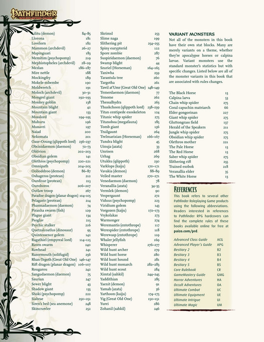 My publications - Pathfinder--Bestiary-6 - Page 6-7 - Created with ...