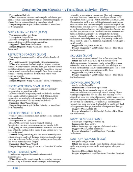 My publications - Complete-Dragon-Magazine-3-5-Feats-Flaws - Page 118 ...
