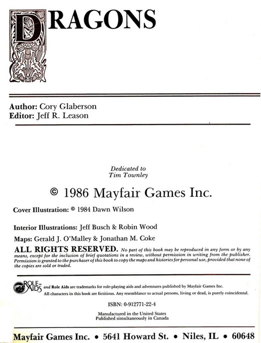My publications - 48282696-Mayfair-Games-Role-Aids-721-Dragons - Page 2 ...