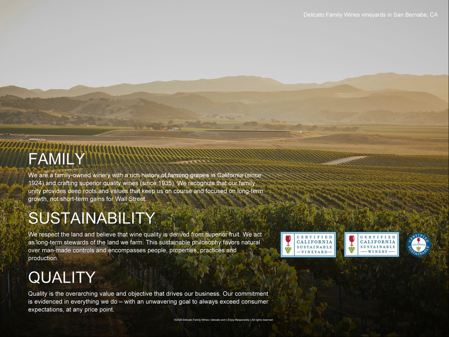 Delicato Family Vineyards - DelicatoFamilyWines_PortfolioBook ...
