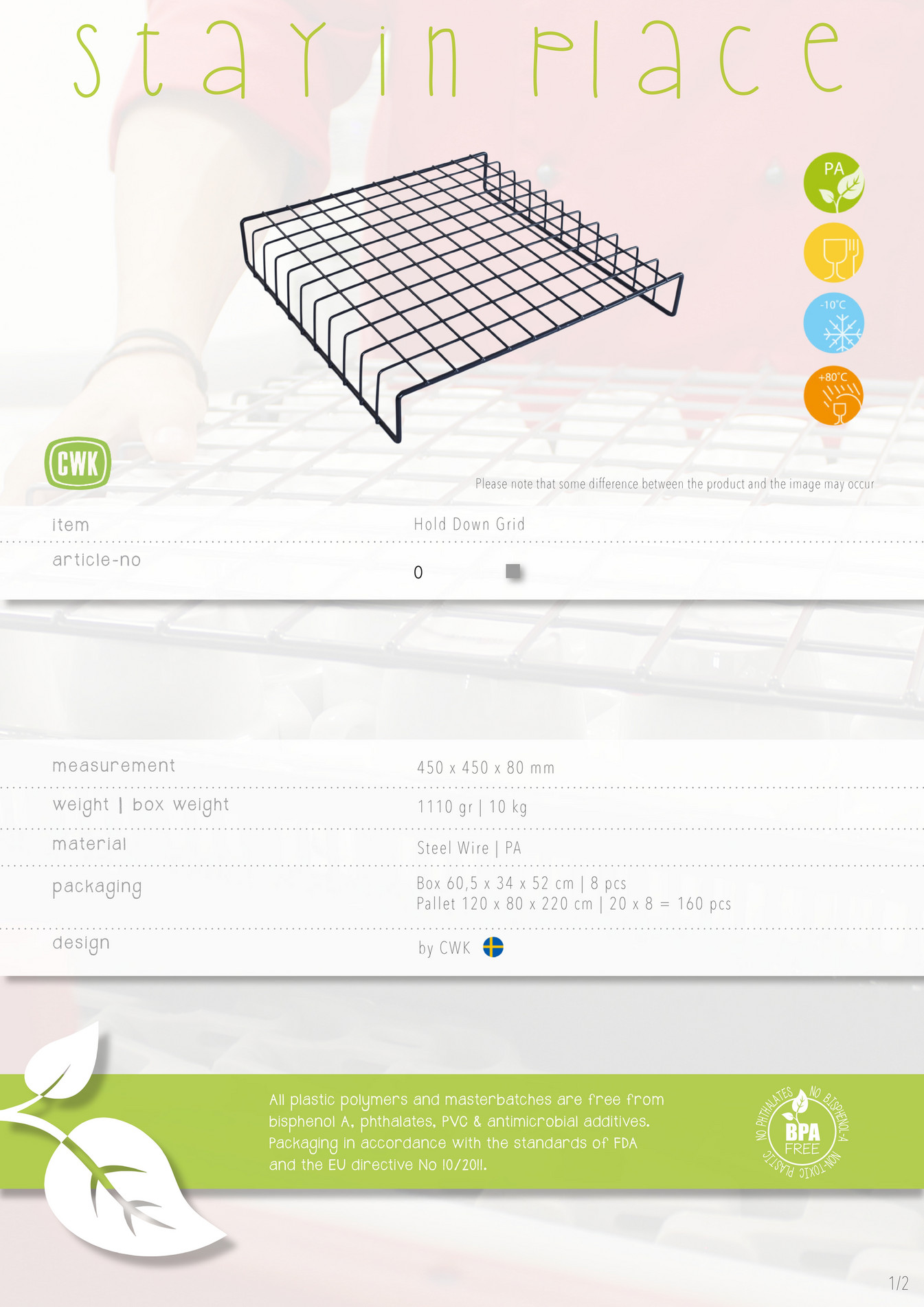 CWK | Hold Down Grid for Dishwasher Rack - Page 1 - Created with ...