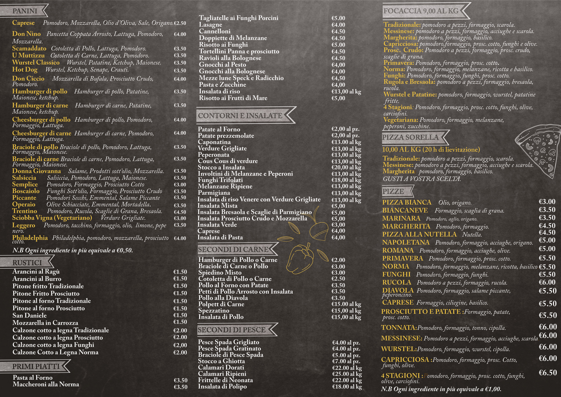 tre sorelle srl - Menù D'asporto - Page 1 - Created with Publitas.com