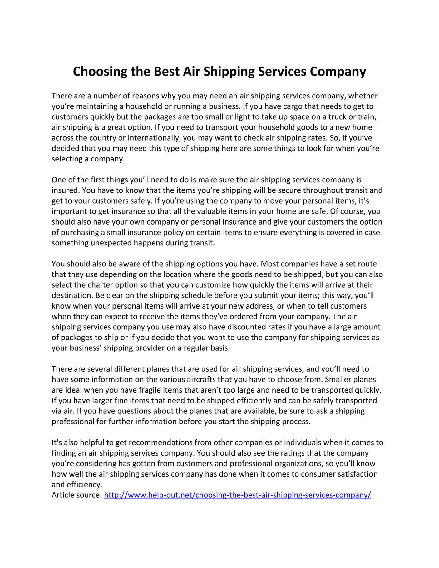 GIT Choosing The Best Air Shipping Services Company Page 1 git-choosing-the-best-air-shipping-services-company-page-1