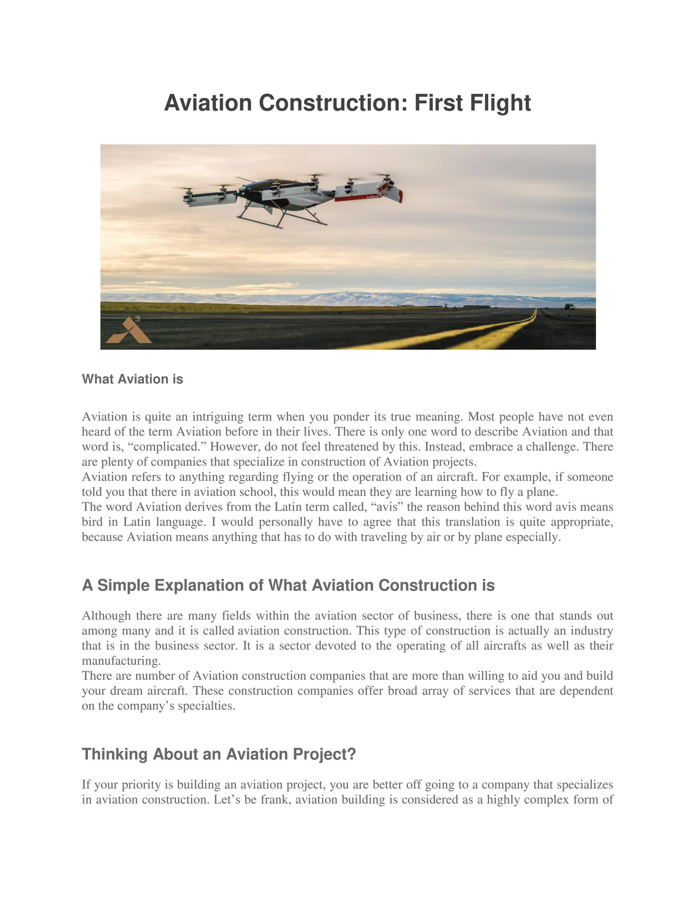 Git Aviation Construction First Flight Page 1 Created With
