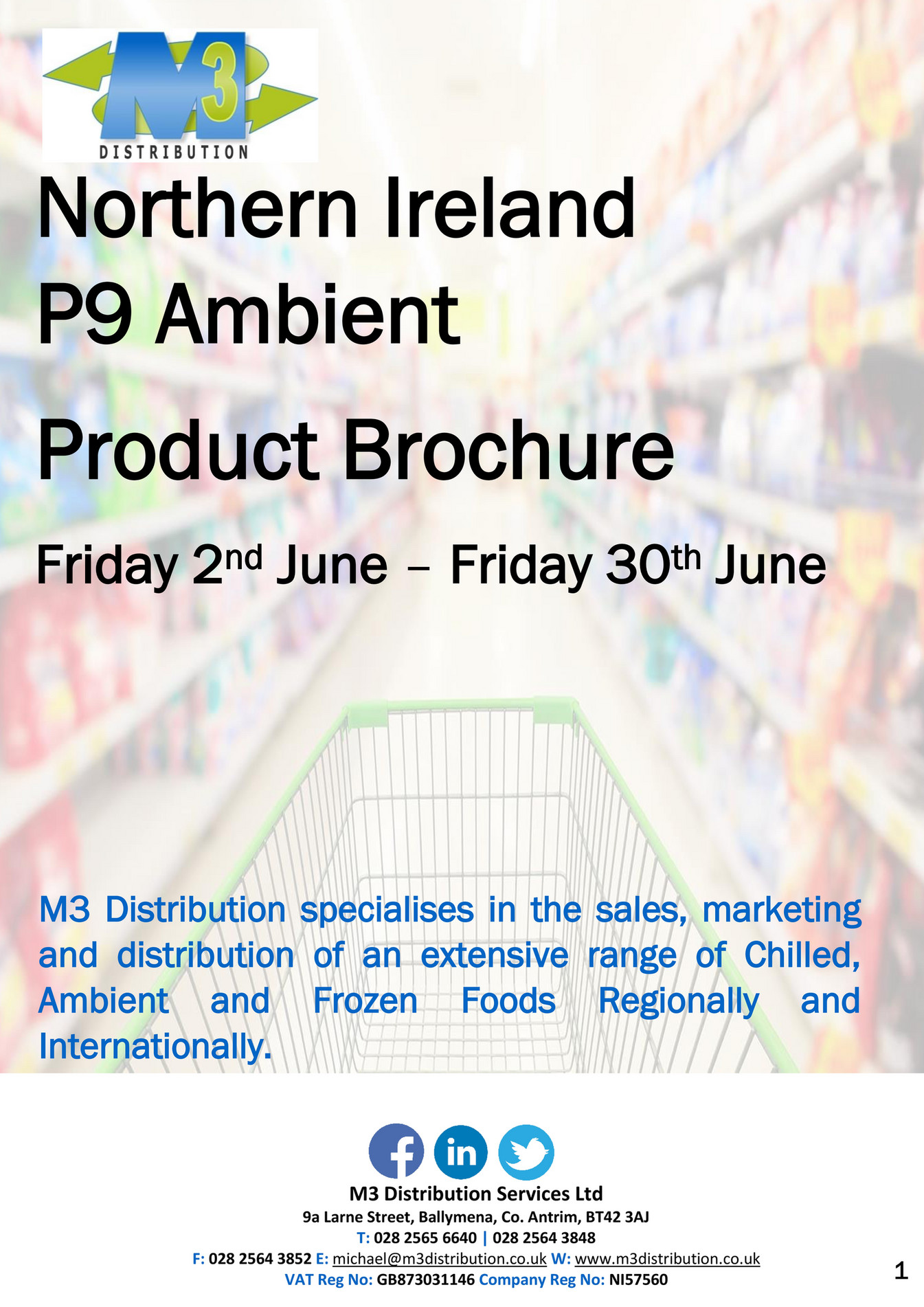 M3 Distribution - M3 Distribution - NI P9 Ambient Brochure - Page 1 - Created with Publitas.com