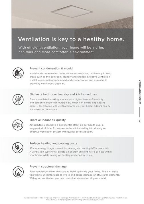 Newtech Bathroomware - Ventilation Series_Exclusive to Newtech - Page 2-3