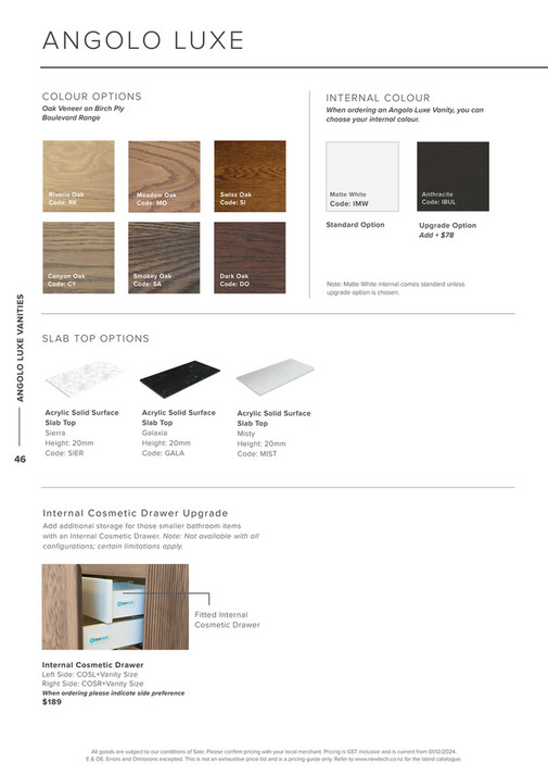 Newtech Bathroomware - Boulevard Brochure 2024 - Page 46-47