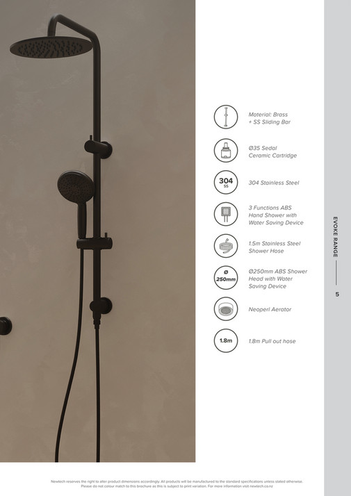 Newtech Bathroomware - Tapware Brochure - Page 4-5