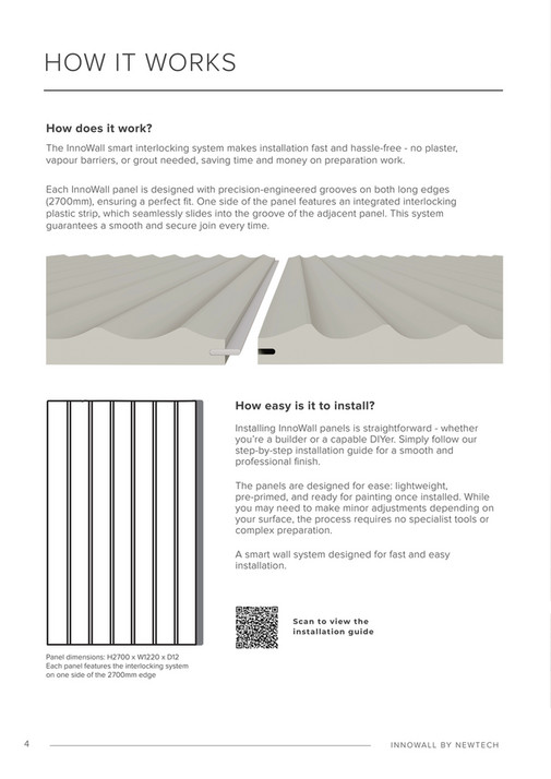 Newtech Bathroomware - InnoWall Panels Brochure - Page 4-5