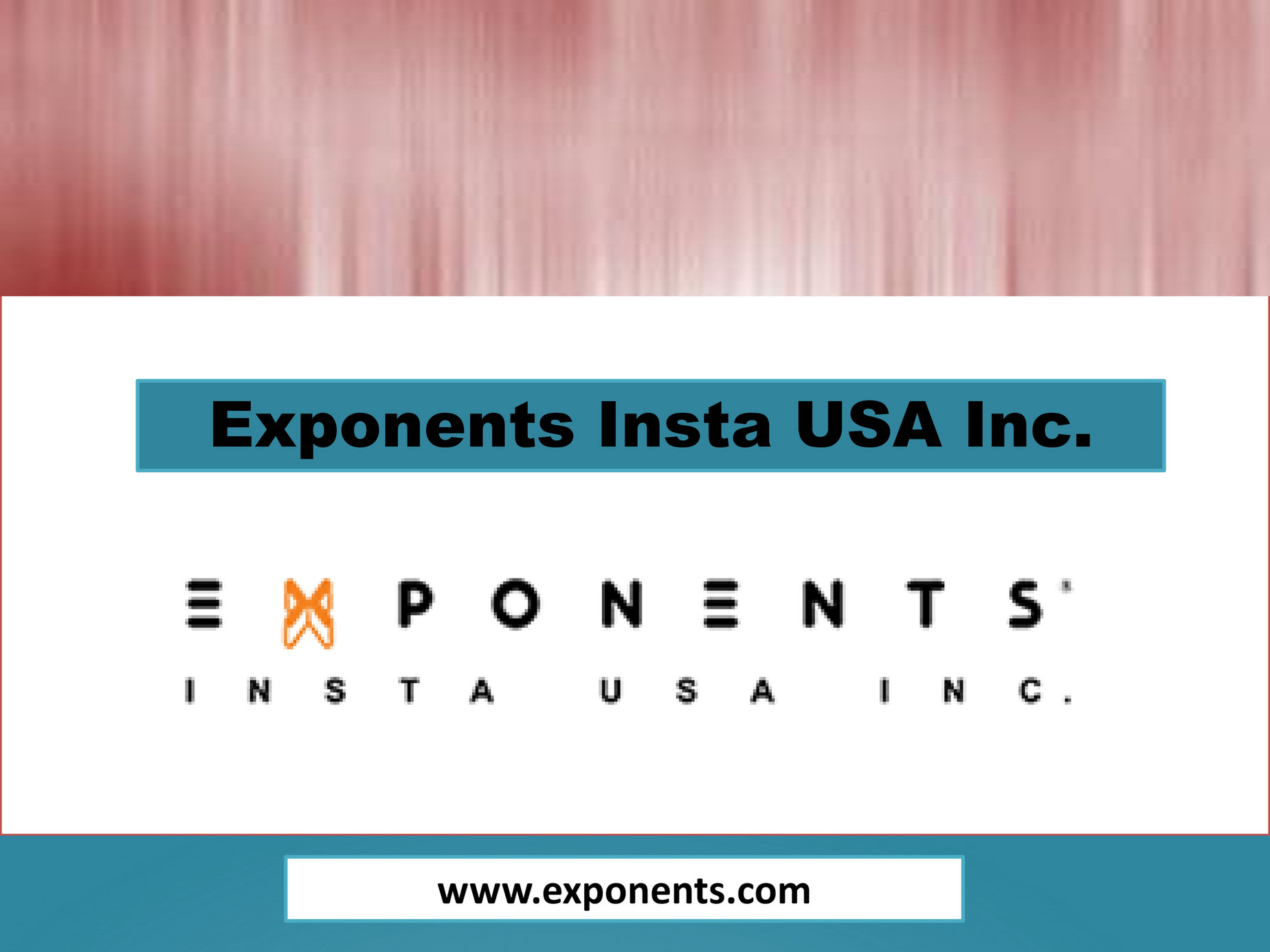 Exponents - Exponents Insta USA Inc. - Page 1 - Created with Publitas.com