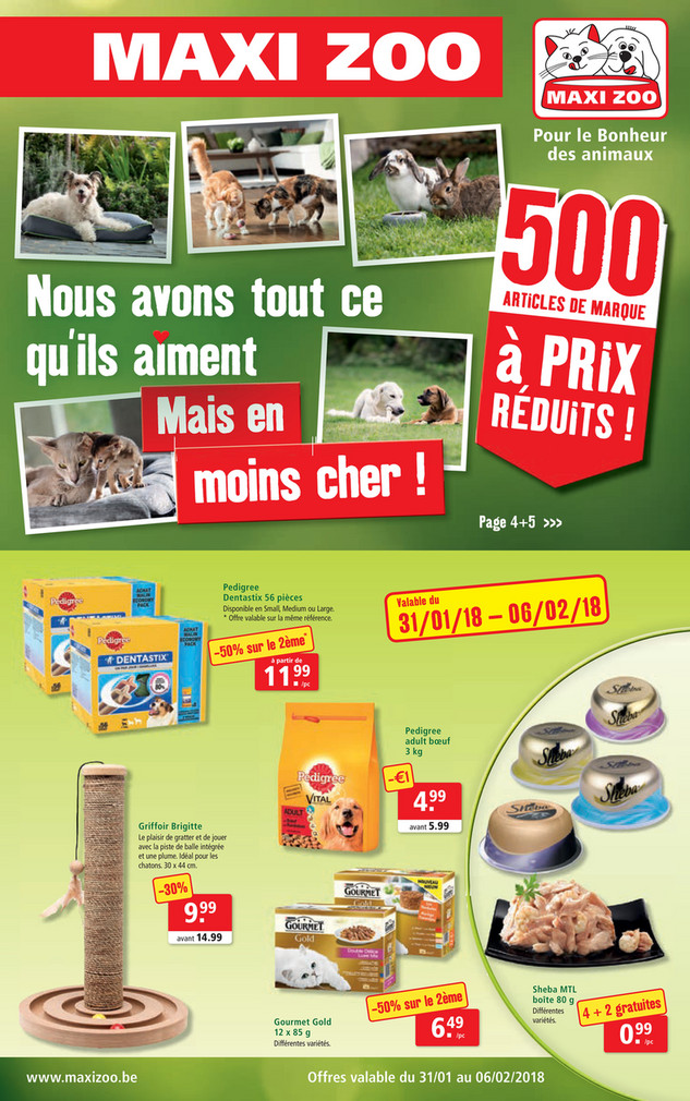 Folder Maxi Zoo du 29/01/2018 au 06/02/2018 - Promo de la semaine