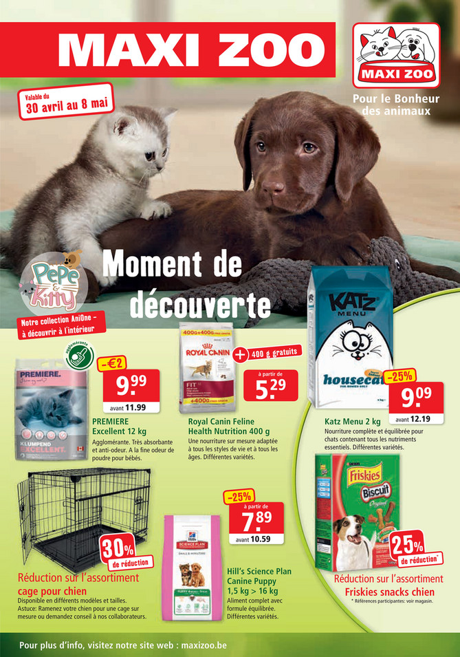 Folder Maxi Zoo - Promotions de la semaine 18