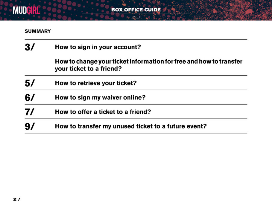 Sportera - MG23_BOXOFFICE_GUIDE_UK - Page 2 - Created with Publitas.com