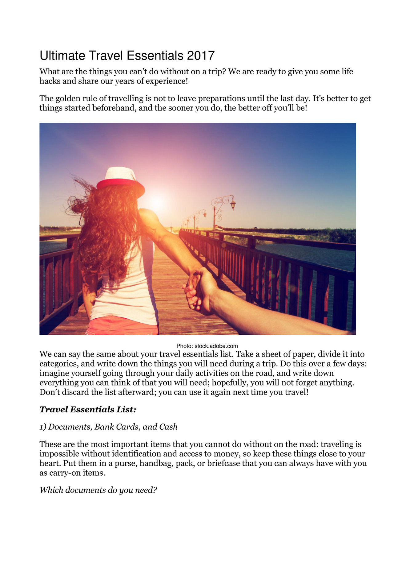 YYZ Travel Group - Ultimate Travel Essentials 2017 - Page 1 - Created ...