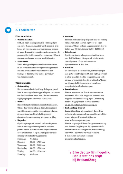 BrabantZorg - Locatiefolder Sint Jan - Pagina 2-3 - Created with Publitas.com