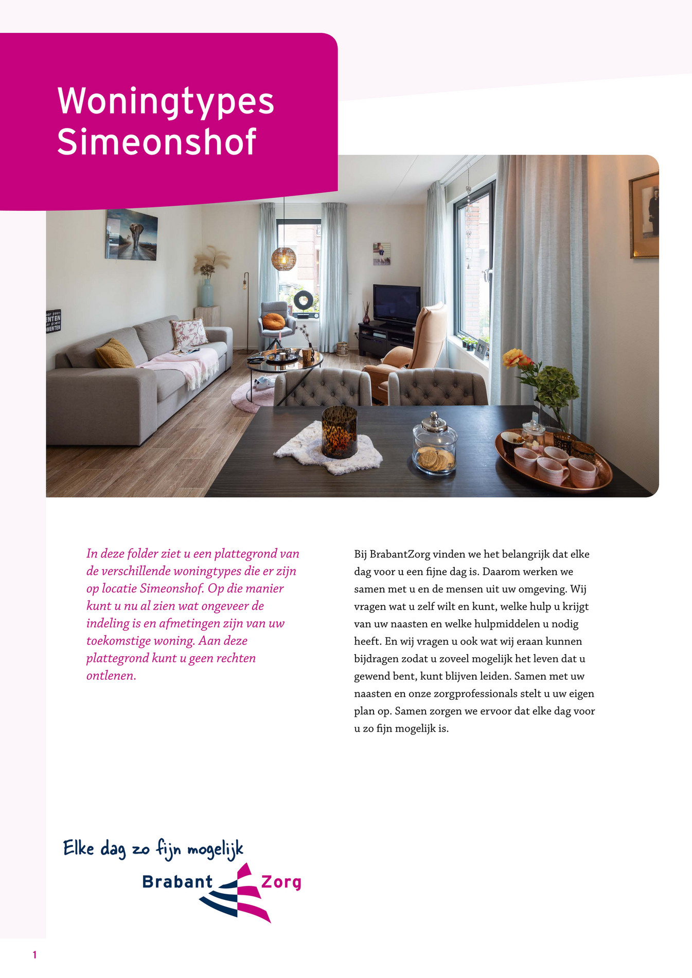 BrabantZorg - Woningtypes Simeonshof - Pagina 1 - Created with Publitas.com