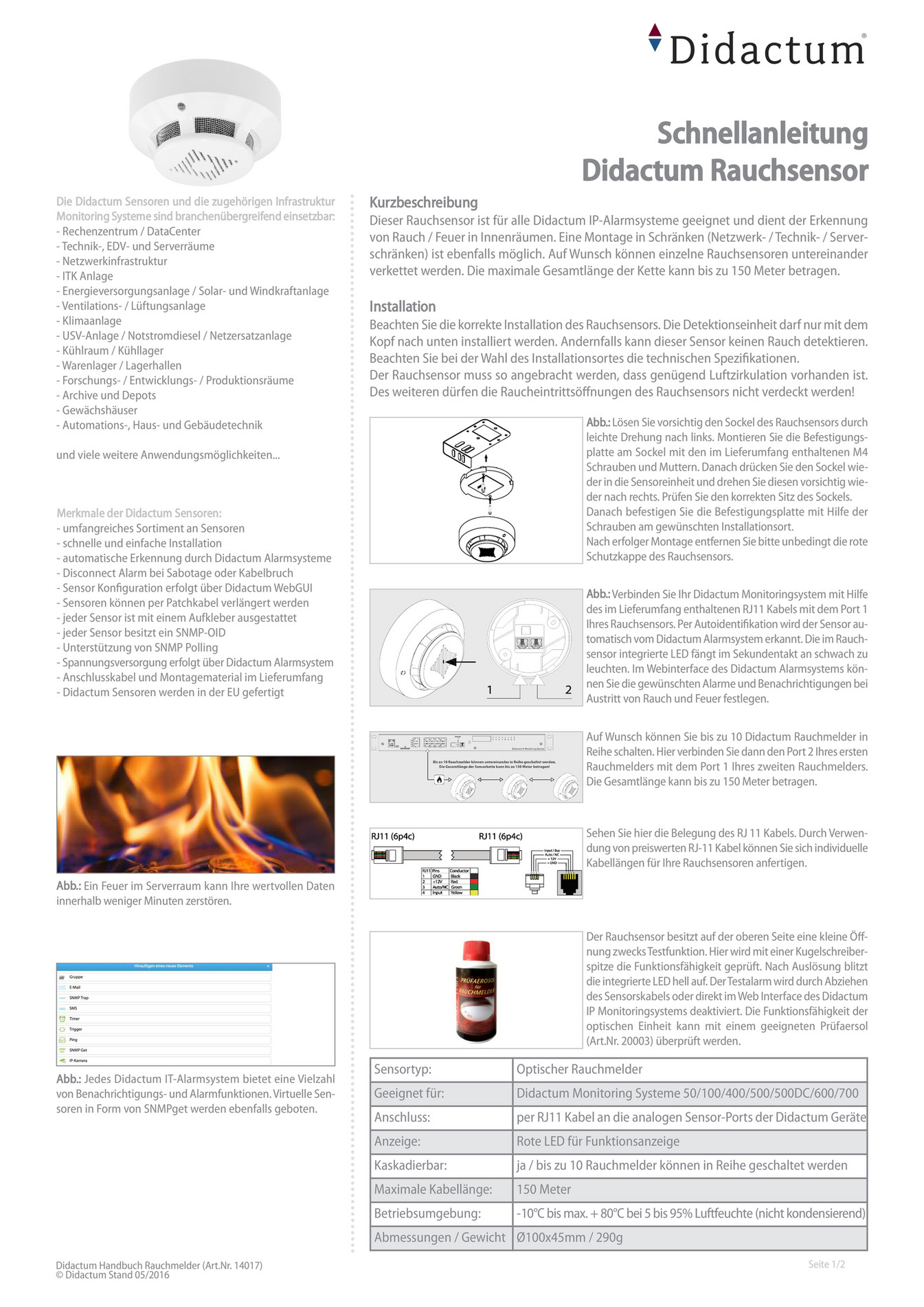 Didactum - Didactum Rauchsensor - Seite 1 - Created with Publitas.com