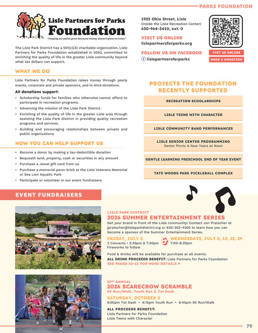 Lisle Park District's 2026 Summer Program Guide - Page 76-77